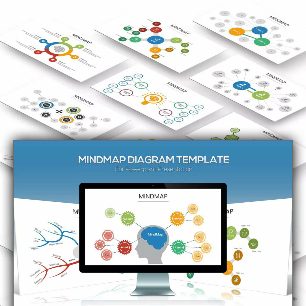 Mindmap Diagram Powerpoint Template – MasterBundles