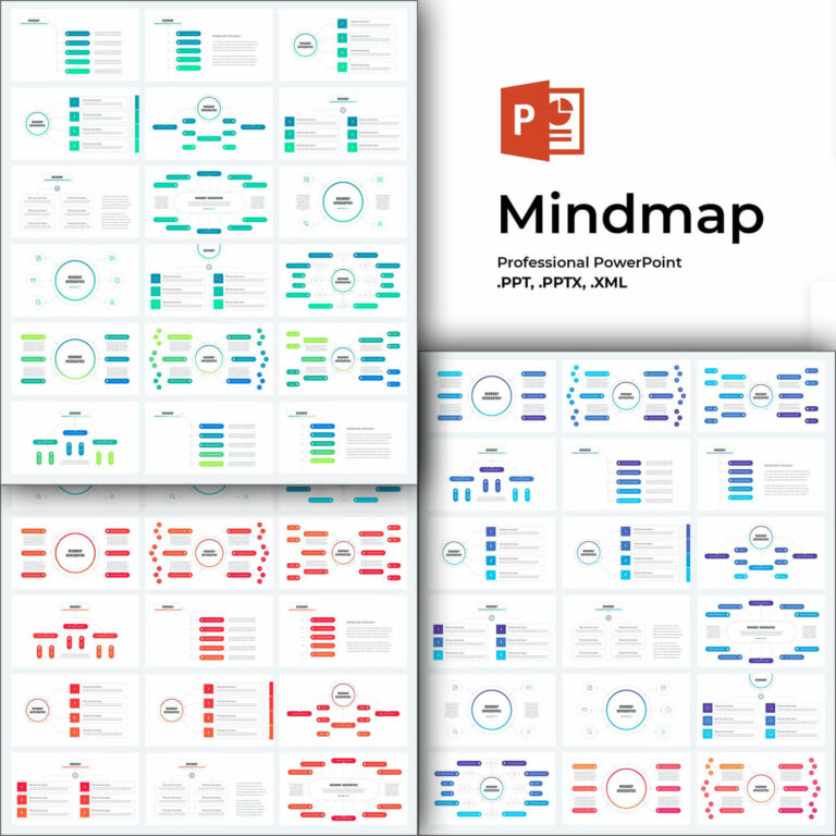 Mindmap PowerPoint Template – MasterBundles
