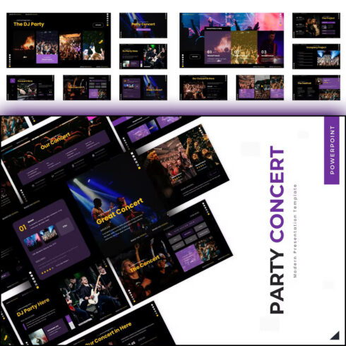 Party Concert - Powerpoint Template – MasterBundles