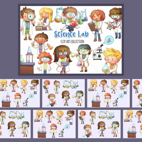 Science Lab Clip Art Collection – MasterBundles