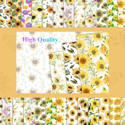 Sunflower Seamless Pattern – MasterBundles