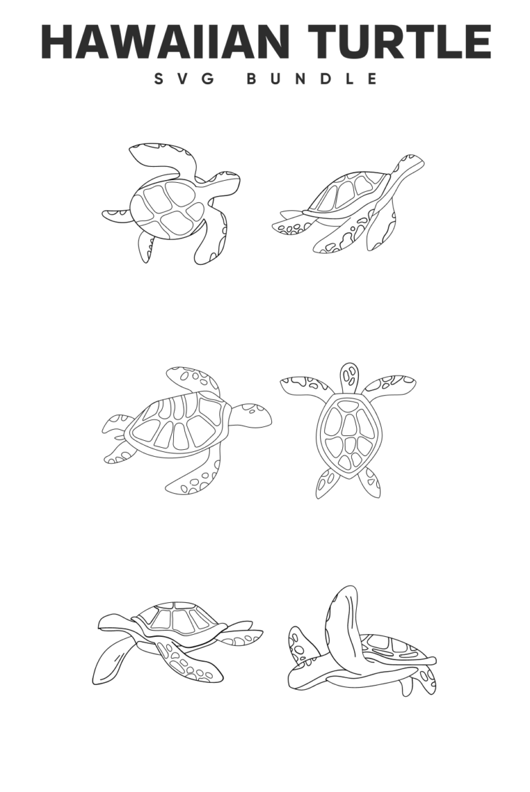 Hawaiian Turtle SVG – MasterBundles