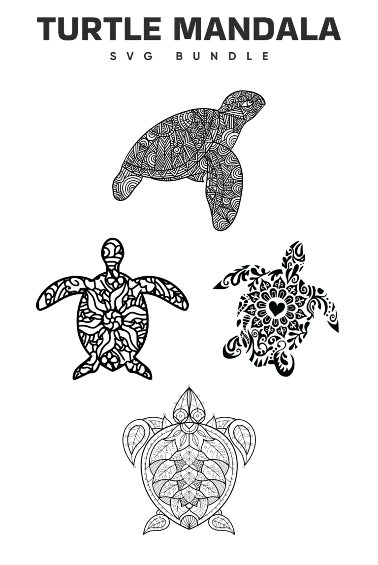 Turtle Mandala SVG – MasterBundles