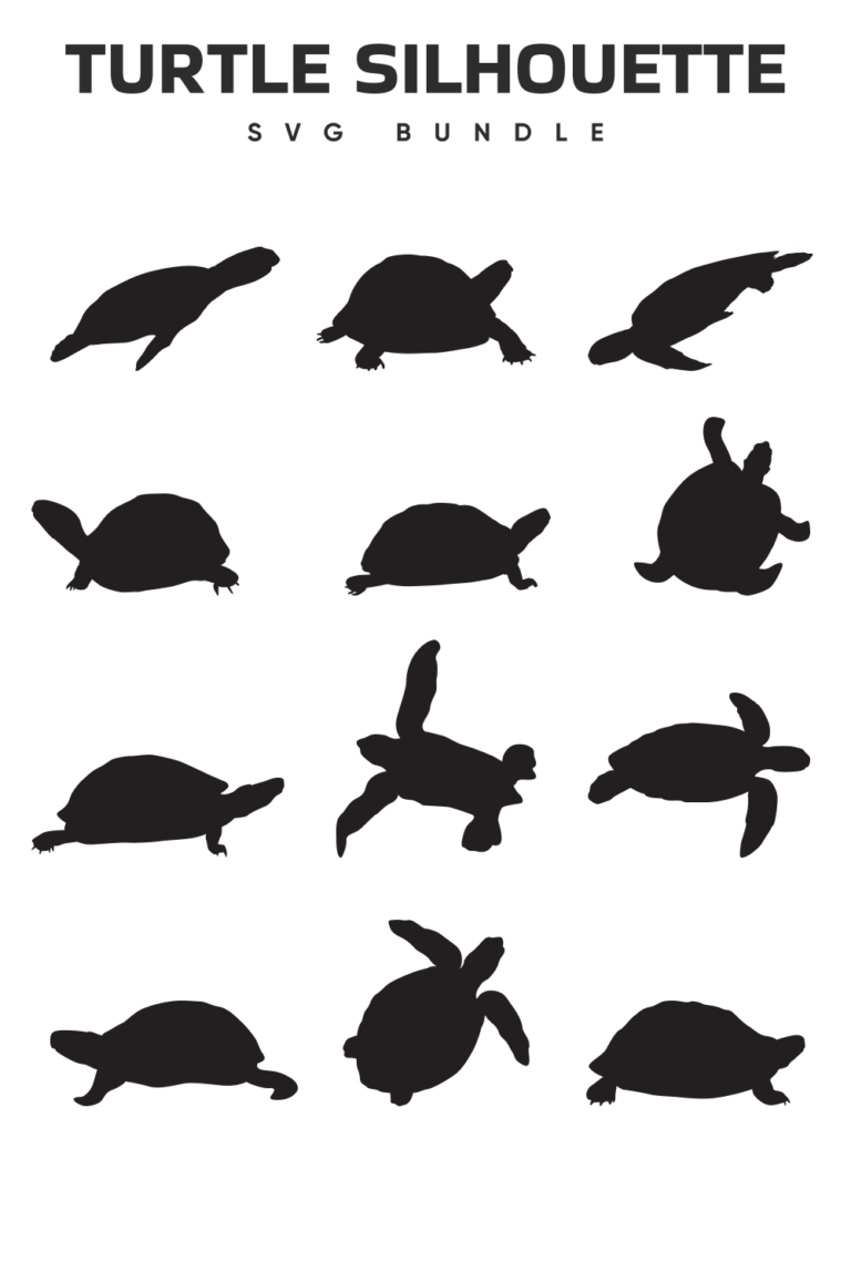 Turtle Silhouette SVG – MasterBundles