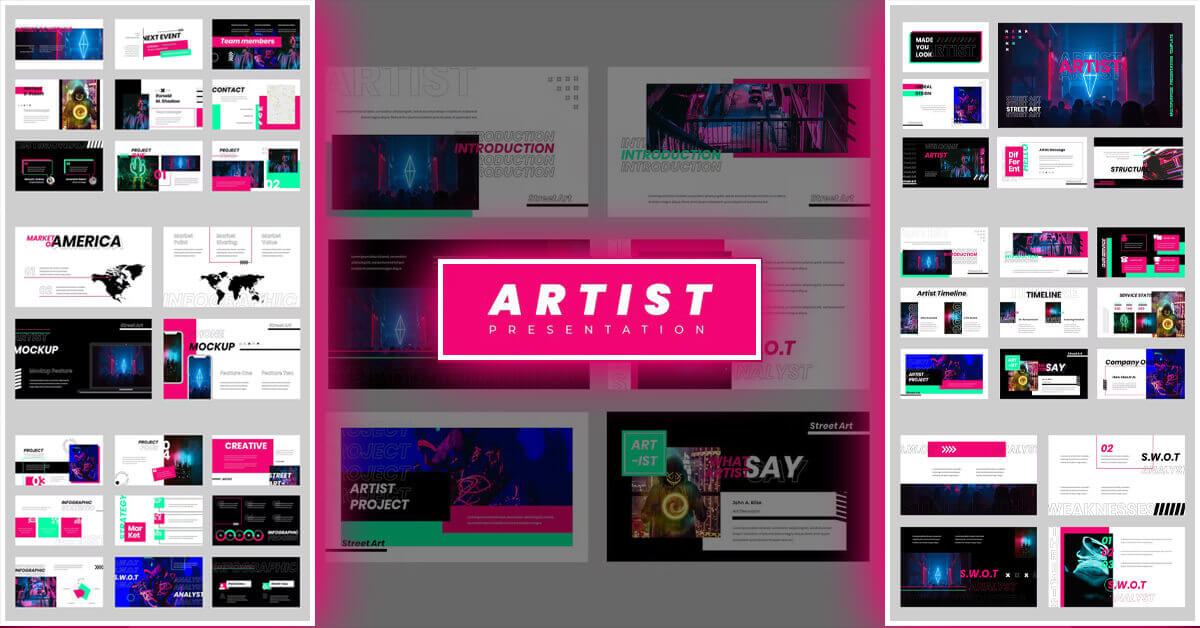 Artist Powerpoint Presentation – MasterBundles