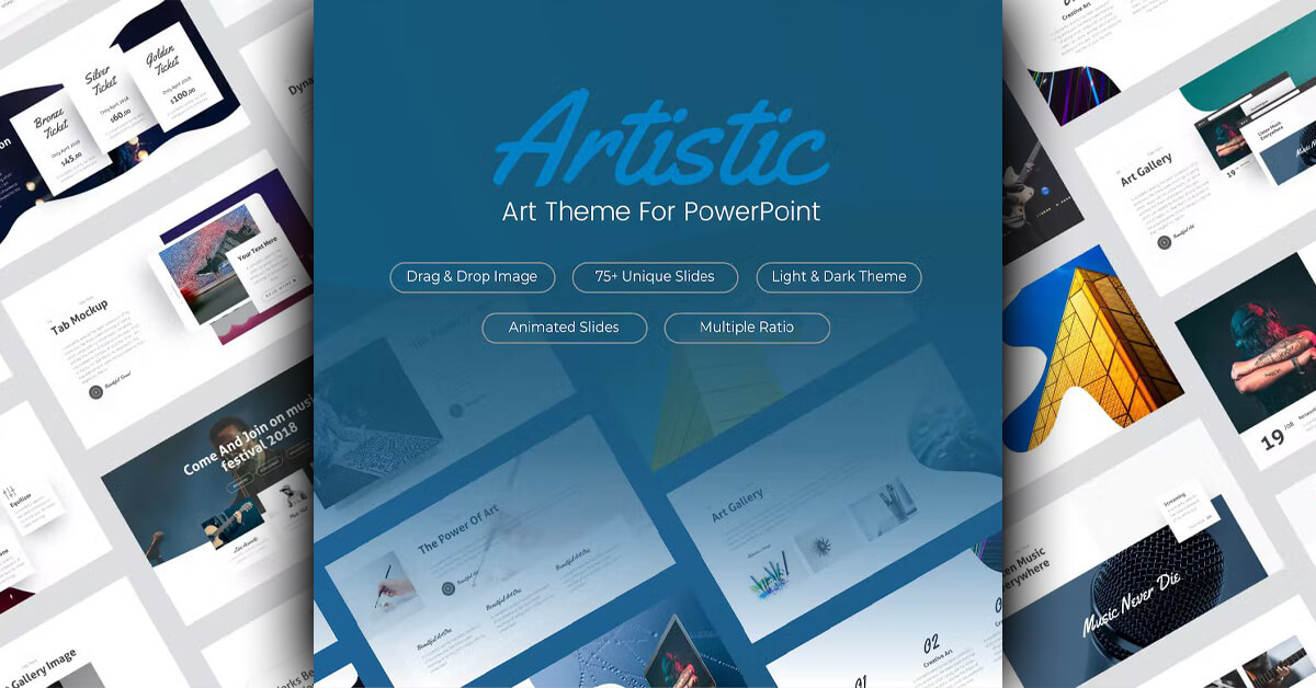 Artistic Presentation Template – MasterBundles