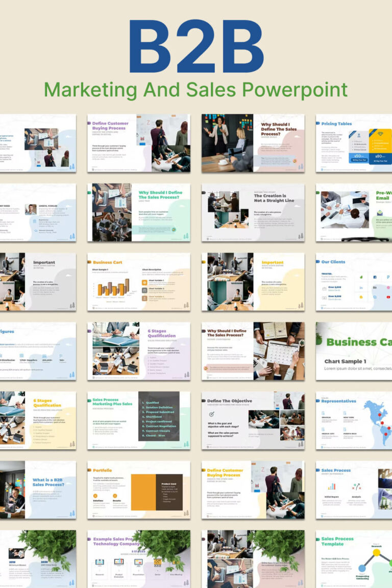 B2B Marketing and Sales Powerpoint – MasterBundles