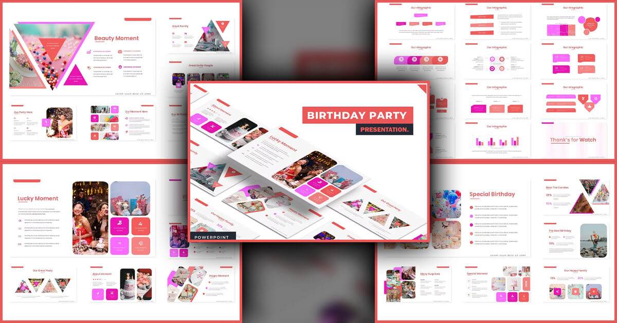 Birthday Party - Powerpoint Template – MasterBundles