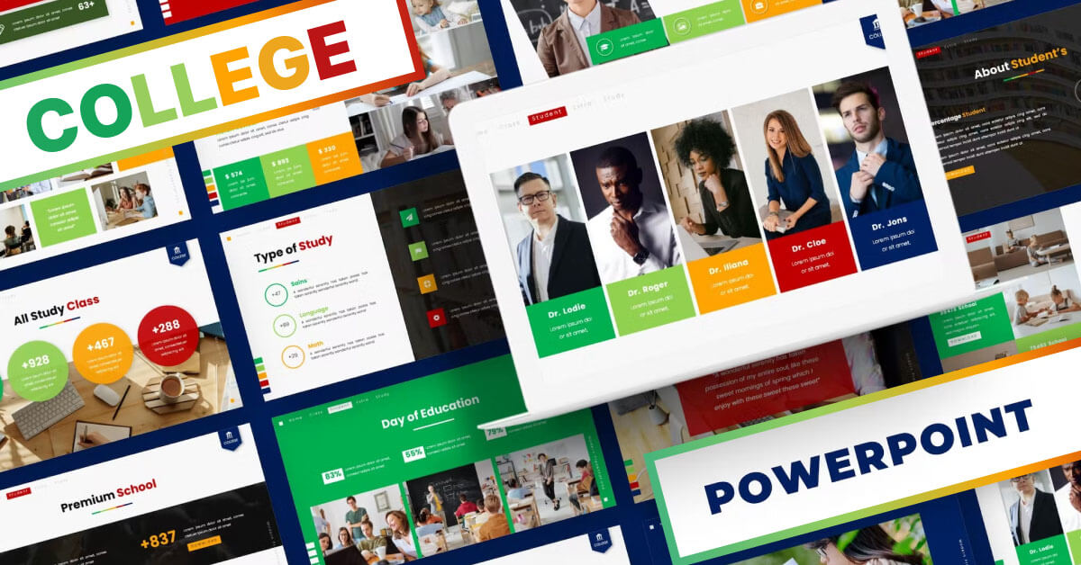 College - Powerpoint Template – MasterBundles