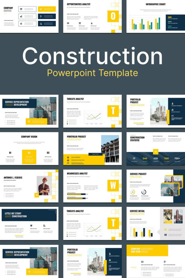 Construction - Powerpoint Template – MasterBundles