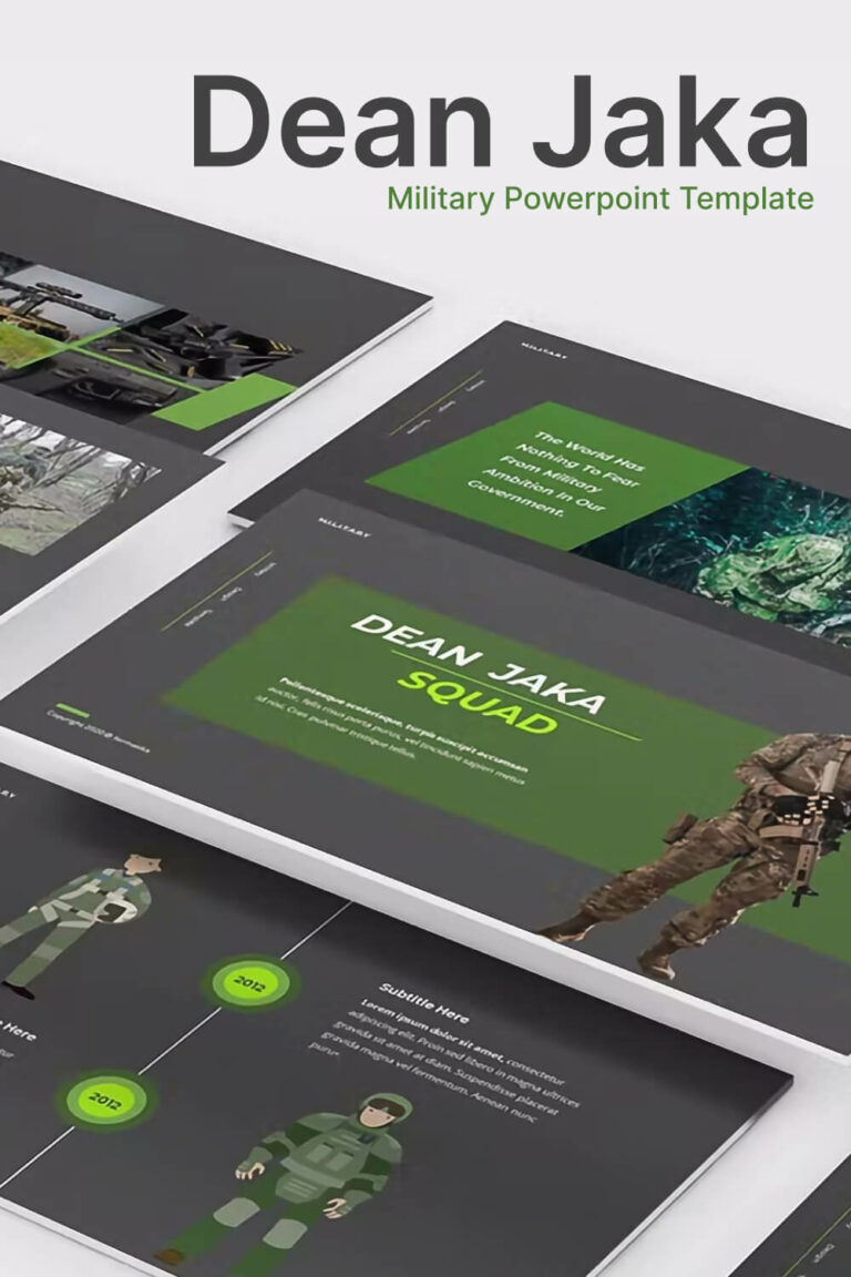 Dean Jaka Military Powerpoint Template – MasterBundles