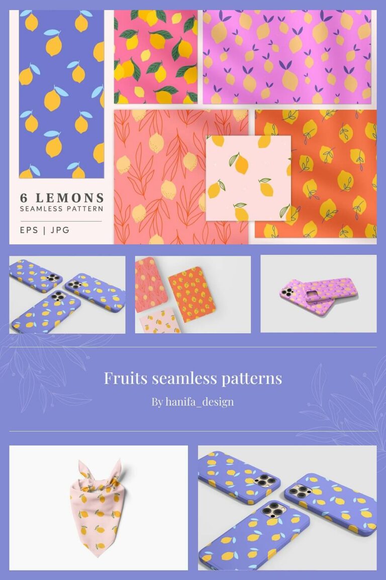 Fruits Seamless Patterns – MasterBundles