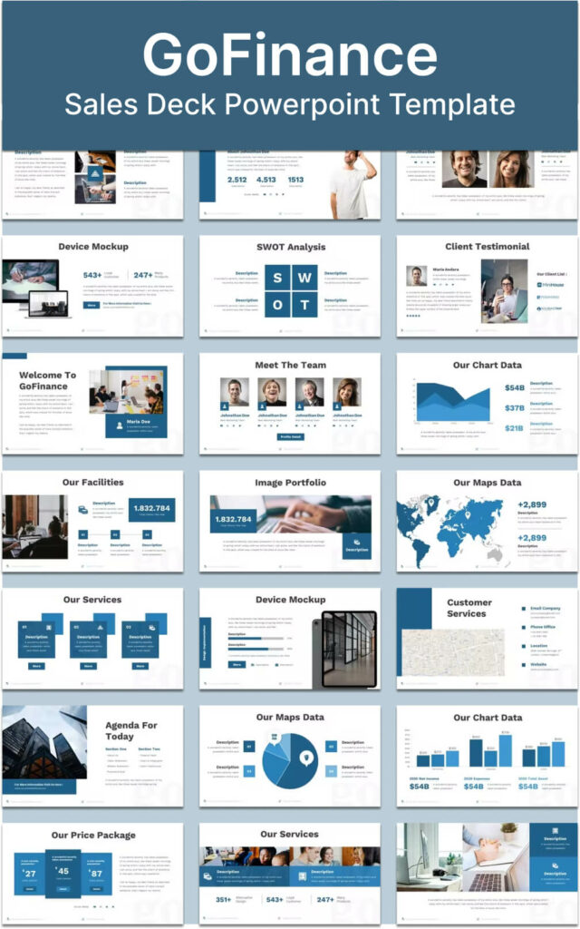 GoFinance - Sales Deck Powerpoint Template – MasterBundles