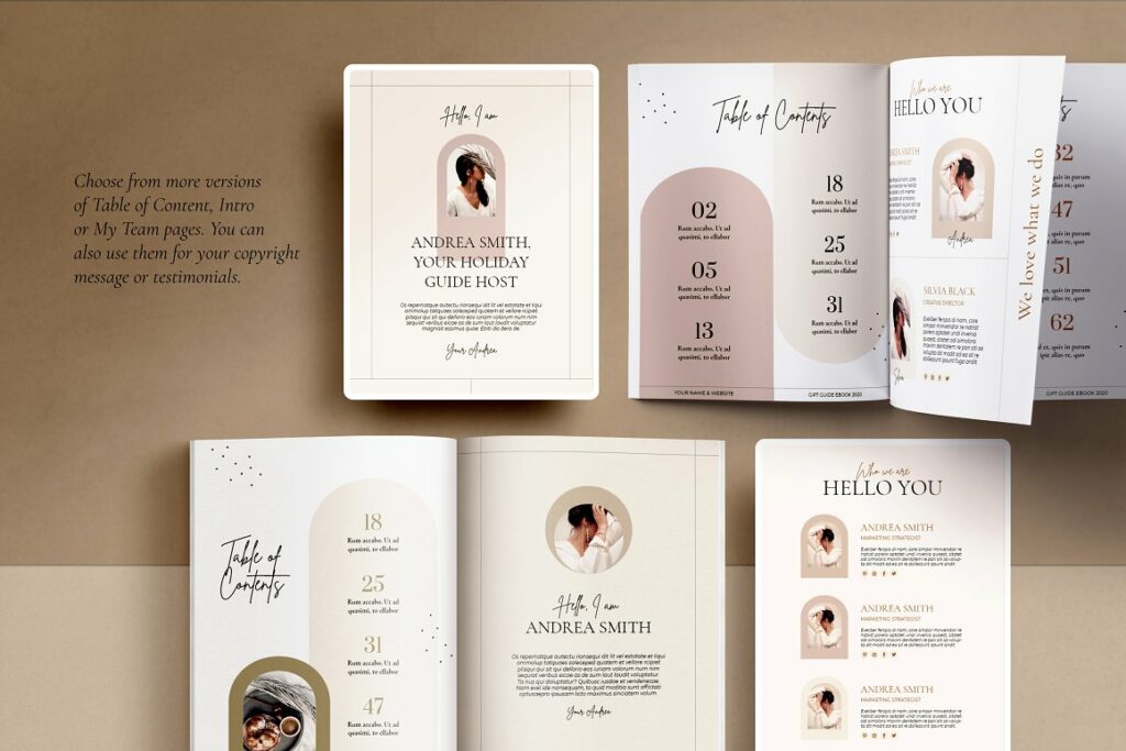 Holiday Gift Guide CANVA, InDesign – MasterBundles