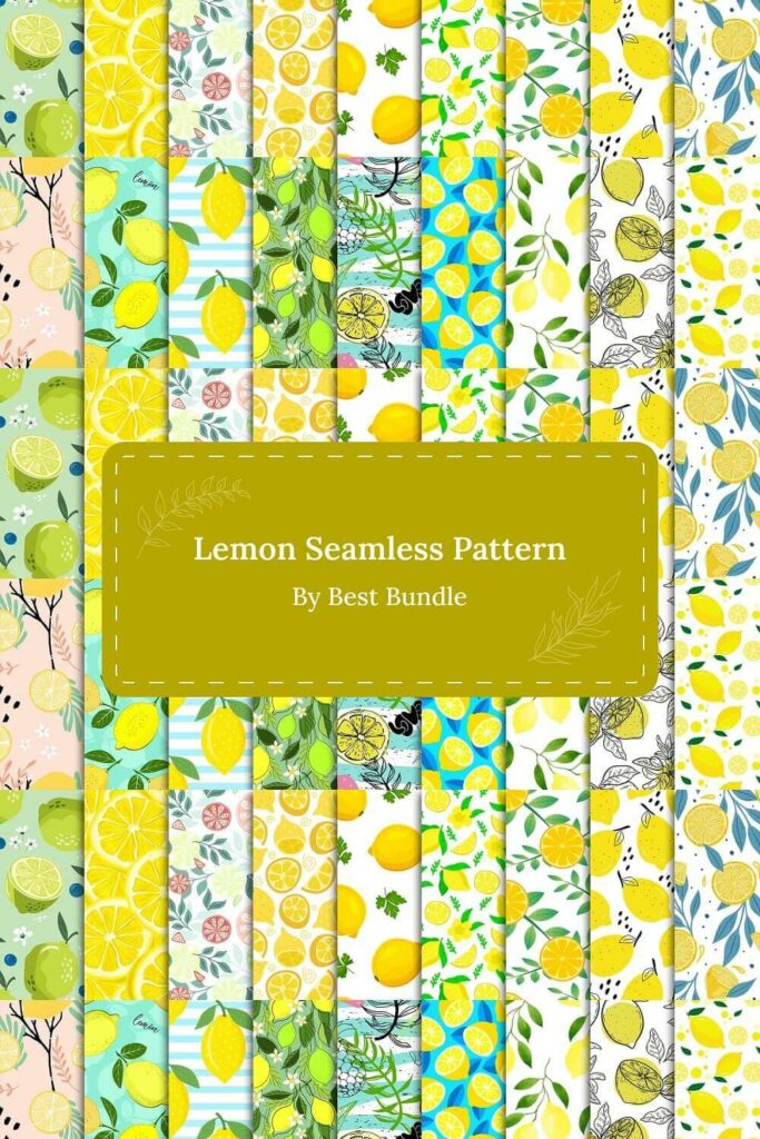 Lemon Seamless Pattern – MasterBundles