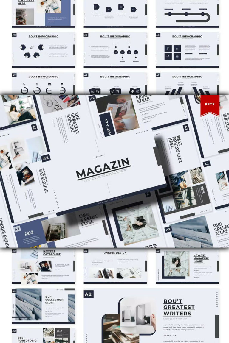 Magazin | Powerpoint Template – MasterBundles