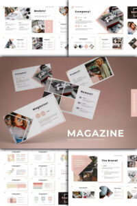 Magazine Powerpoint Template 5 Premade colors – MasterBundles