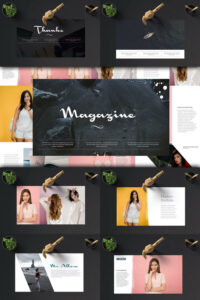 Magazine Style Powerpoint Template – MasterBundles