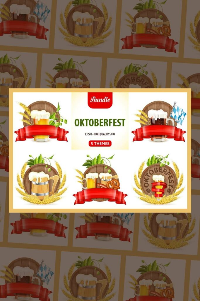 Oktoberfest Posters with Beer – MasterBundles