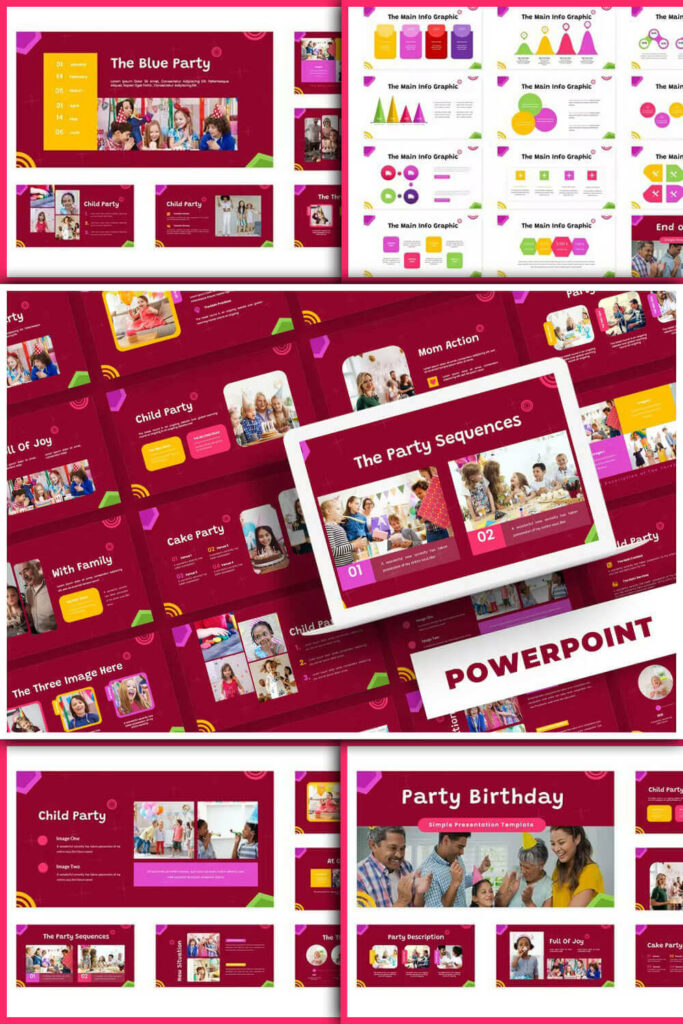 Party Birthday - Powerpoint Template – MasterBundles