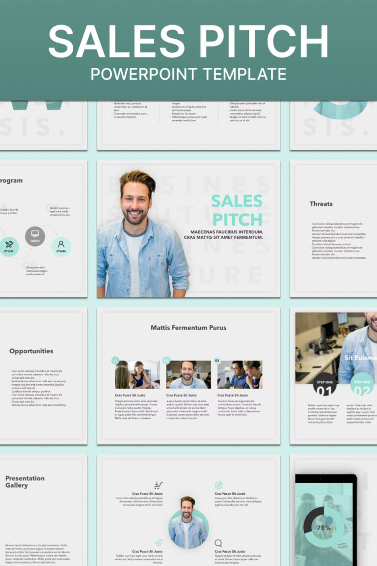 Sales Pitch PowerPoint Template – MasterBundles
