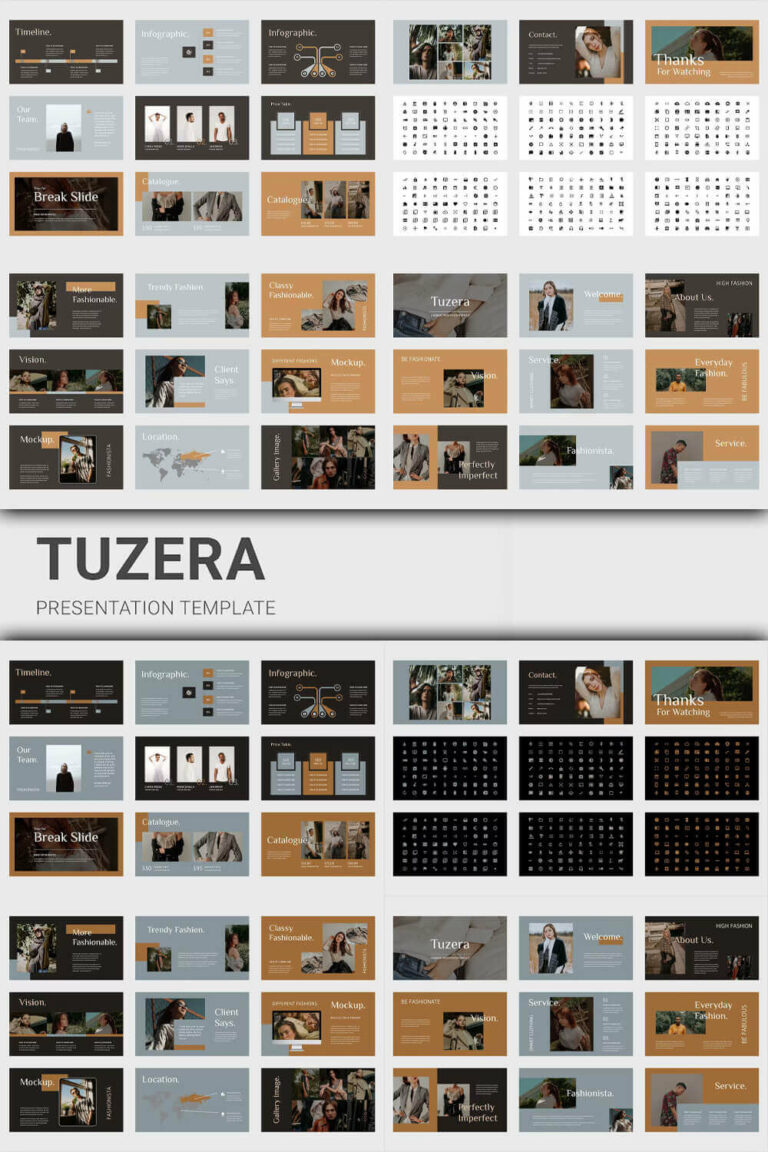 Tuzera - Fashion Magazine Powerpoint Template – MasterBundles