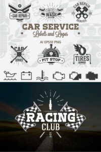 9 Car Service Labels and Logos – MasterBundles