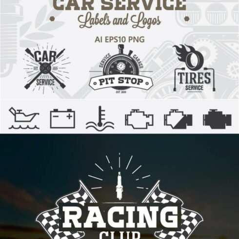 9 Car Service Labels and Logos | Master Bundles