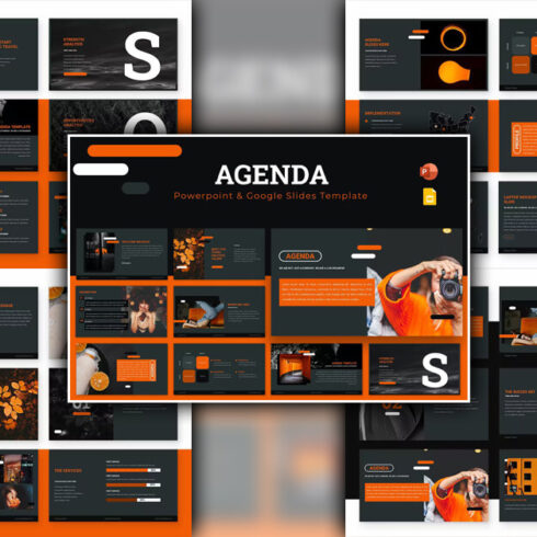 Agenda Powerpoint & Google Slides Template | Master Bundles