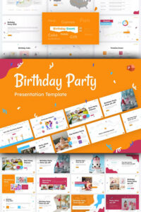 Birthday Party Creative PowerPoint Template – MasterBundles