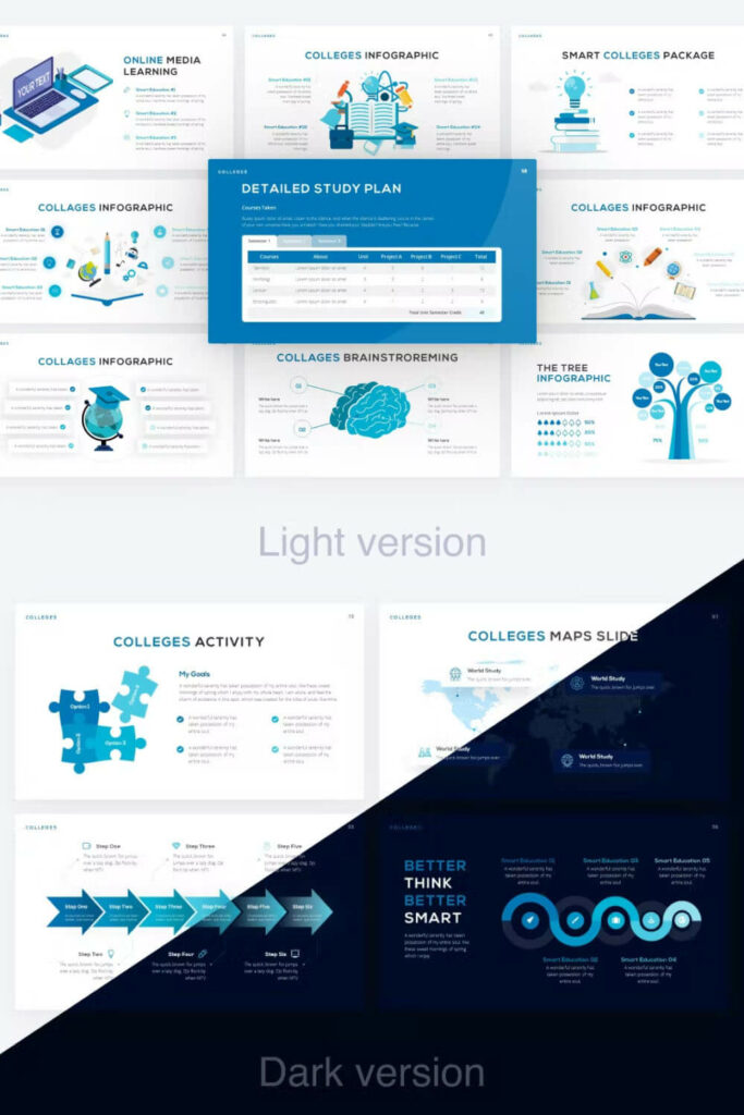 Colleges Professional PowerPoint Template – MasterBundles