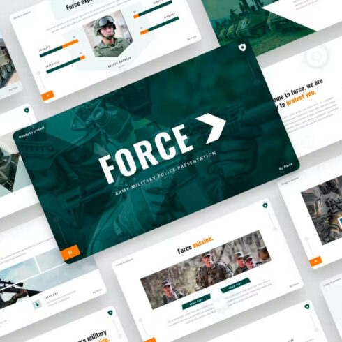 FORCE - Army Military Police PowerPoint Template | Master Bundles