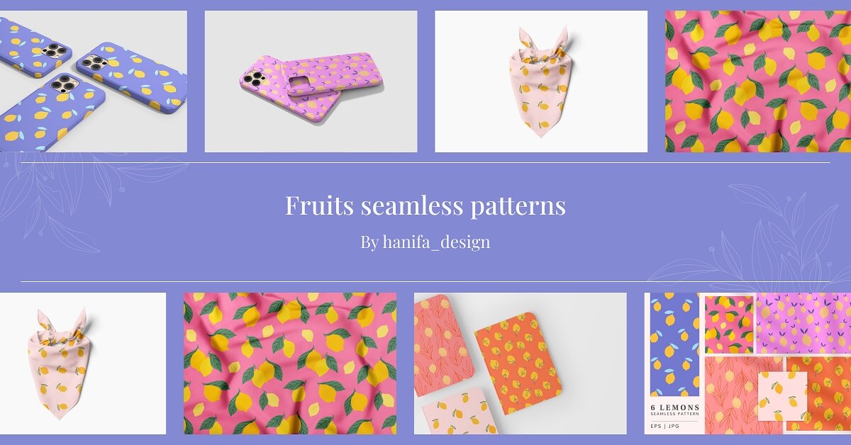 Fruits Seamless Patterns – MasterBundles