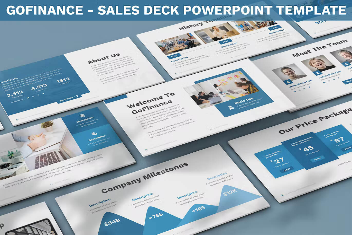 GoFinance - Sales Deck Powerpoint Template – MasterBundles