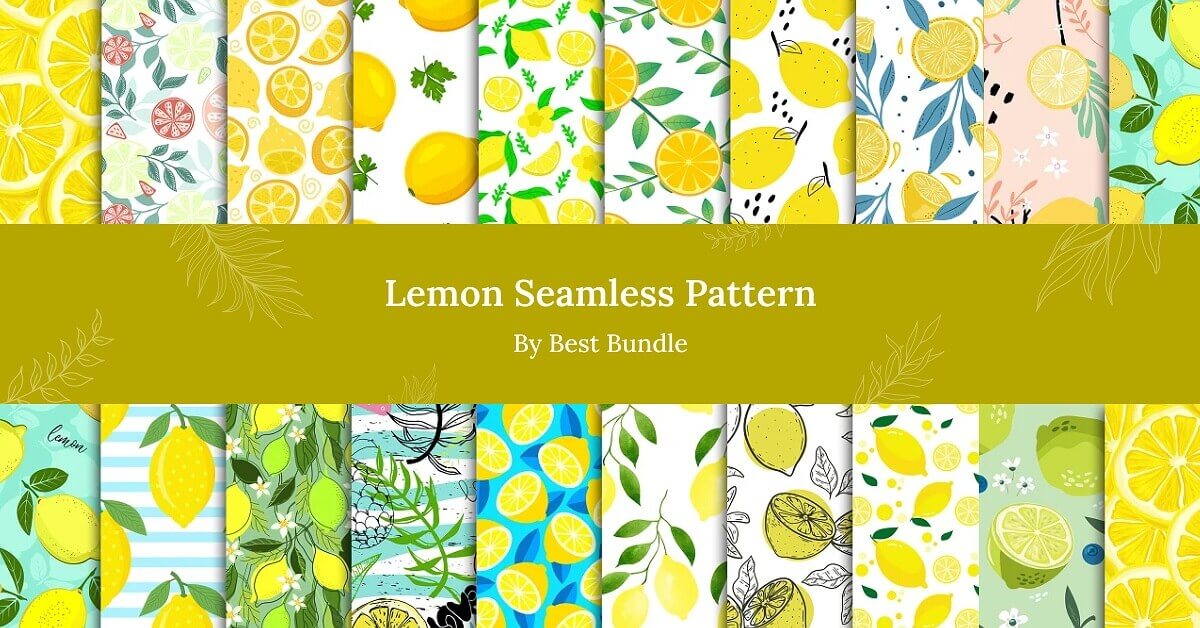Lemon Seamless Pattern – MasterBundles