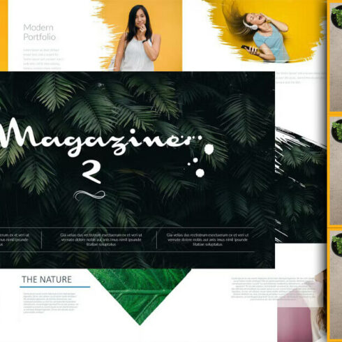 Powerpoint Magazine Template | Master Bundles