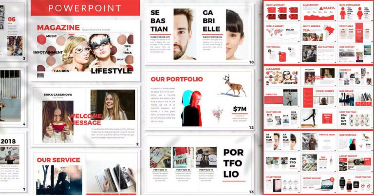 Magazine - Business Powerpoint Template – MasterBundles