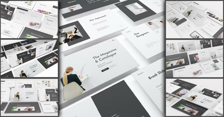 Magazine Lookbook Powerpoint Template – MasterBundles