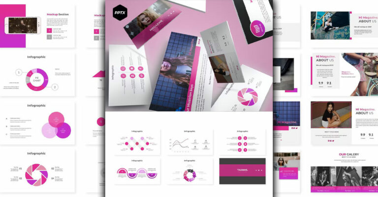 Magazine - Powerpoint Template – MasterBundles