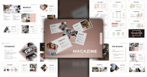 Magazine Powerpoint Template 5 Premade colors – MasterBundles