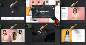 Magazine Style Powerpoint Template – MasterBundles