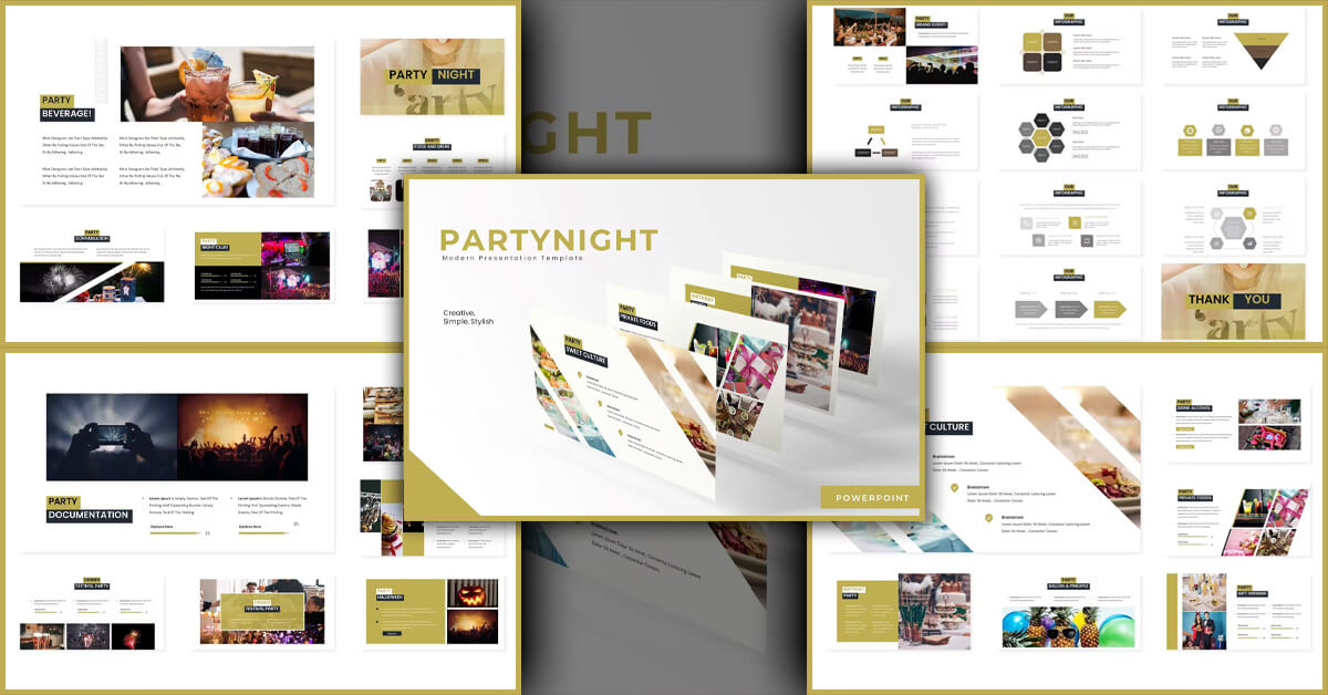 Party Night - Powerpoint Template – MasterBundles