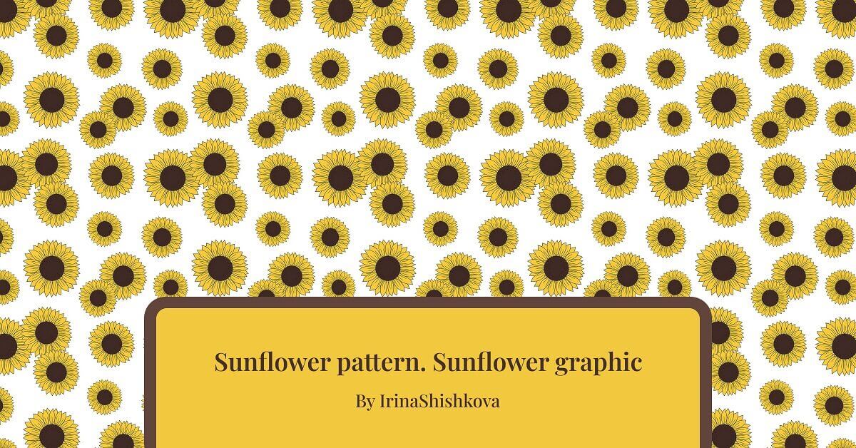 Sunflower Graphic Patterns – MasterBundles