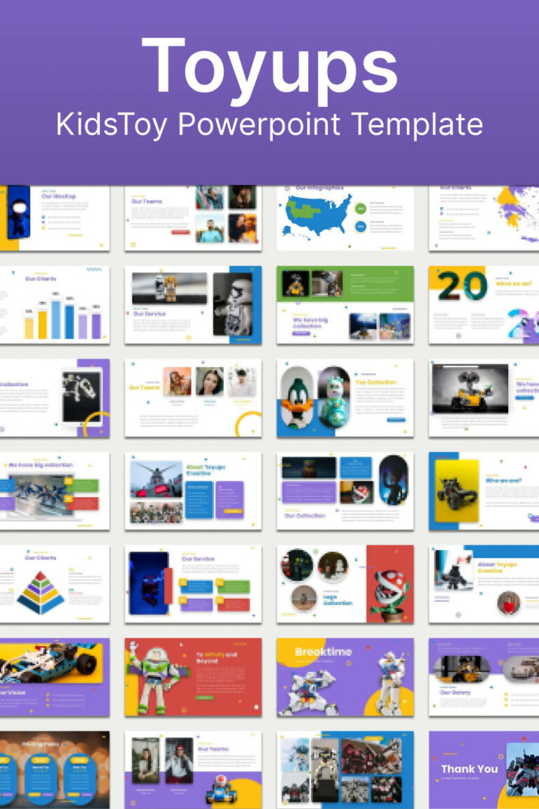 Toyups - KidsToy Powerpoint Template – MasterBundles