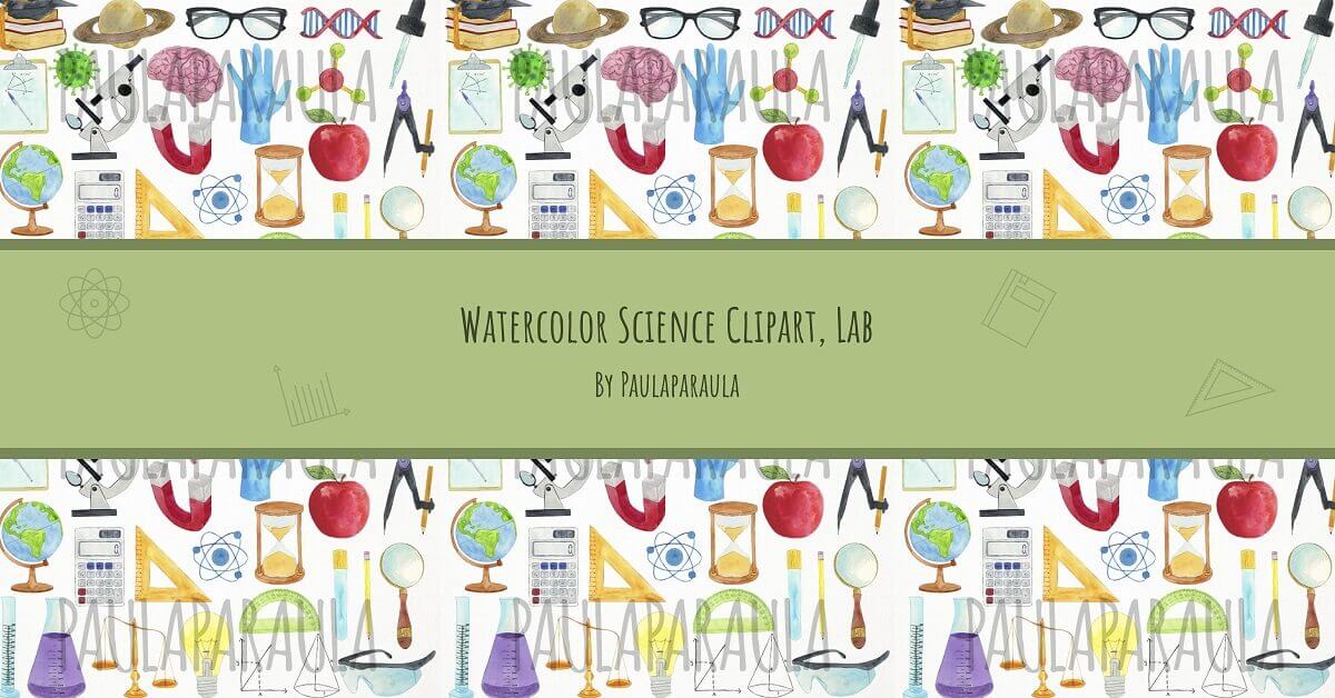 Watercolor Science Clipart, Lab – MasterBundles
