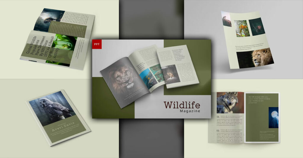 Wildlife - Magazine Powerpoint Template – MasterBundles