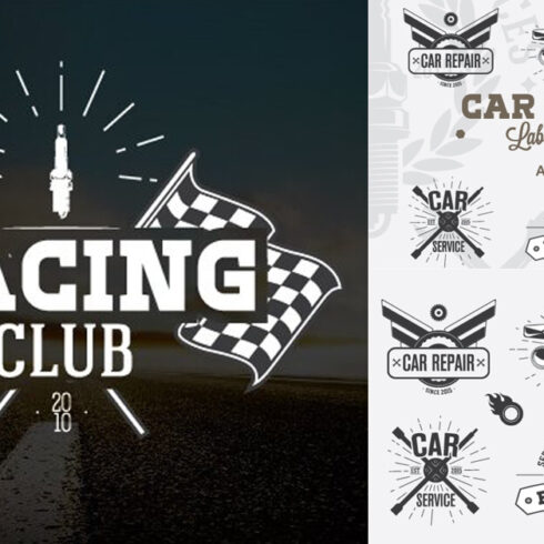 9 Car Service Labels and Logos | Master Bundles