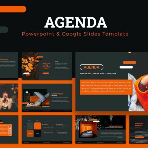 Agenda Powerpoint & Google Slides Template | Master Bundles