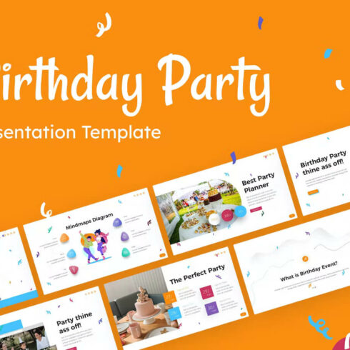 Birthday Party Creative PowerPoint Template | Master Bundles