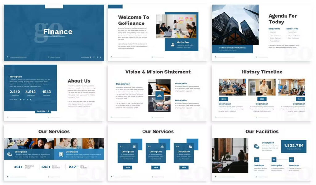 GoFinance - Sales Deck Powerpoint Template – MasterBundles